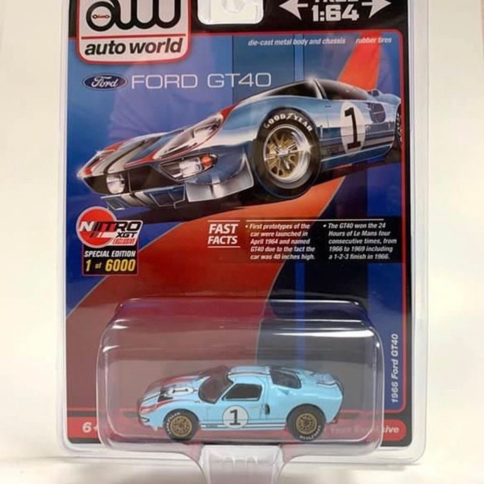 Jual MUST HAVE!! AUTO WORLD FORD GT40 BLUE TERBARU | Shopee Indonesia