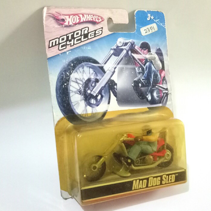 Jual PROMO!!! HOT WHEELS RARE MOTORCYCLES MAD DOG SLED MOTOR FIGURE ...