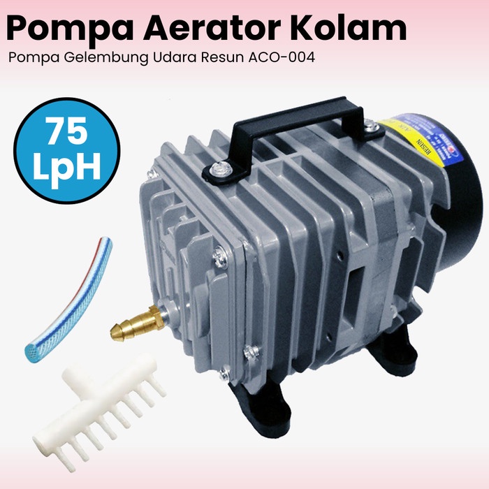 Jual POMPA AERATOR RESUN ACO 004 POMPA SIRKULASI UDARA AKUARIUM 58 WATT ...