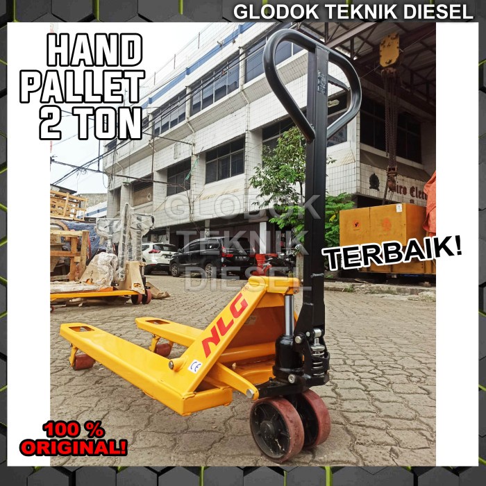 Jual Hand Pallet HandPallet Truck 2 TON Hand Stacker LIFT 2000 KG Roda PU | Shopee Indonesia