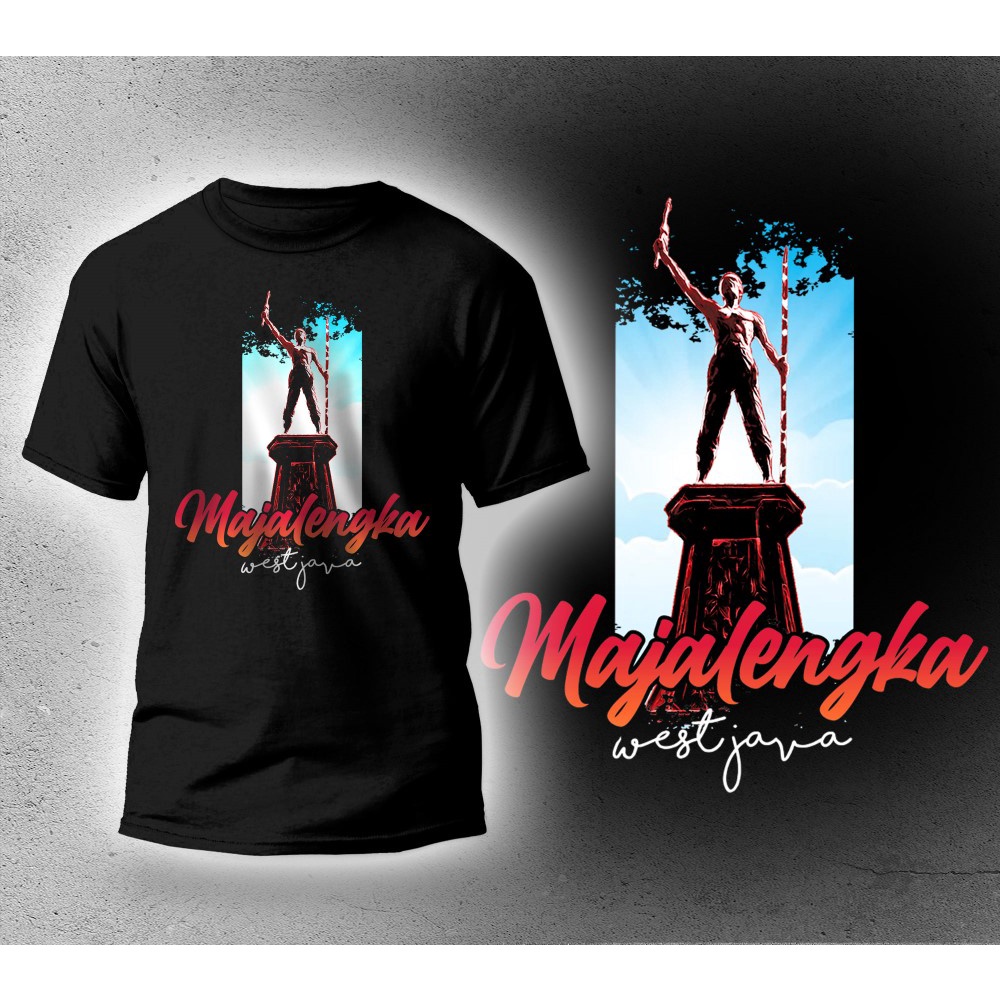 Jual T-Shirt Distro Premium TUGU GEDUNG JUANG Kaos Khas MAJALENGKA - MJL7 | Shopee Indonesia