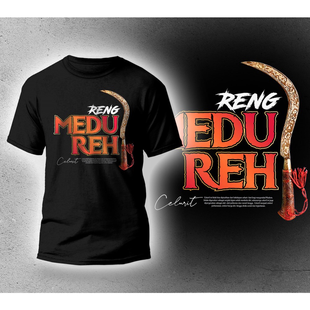Jual T-Shirt Distro Premium CLU RIT MEDUREH Kaos Khas MADURA - MDR2 | Shopee Indonesia
