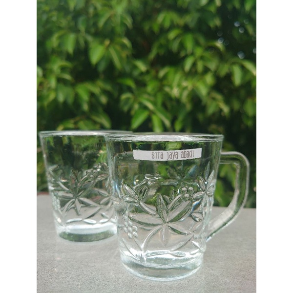 Jual GELAS KOPI SUSU 2PCS/GELAS KOPI/GELAS SUSU/GELAS KACA BENING ...