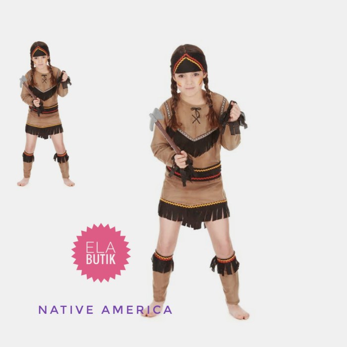 Jual kostum indian-girl/native american cosplay | Shopee Indonesia