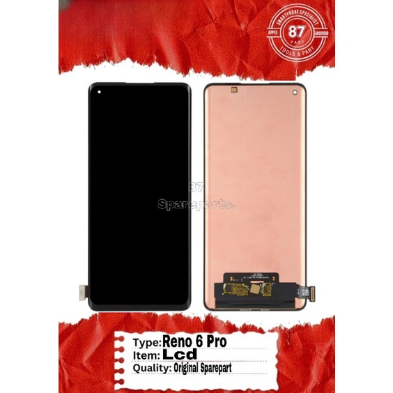 Jual Layar Lcd Reno 6 Pro Finger ON Fullset Touchscreen Original Quality Sparepart | Shopee ...