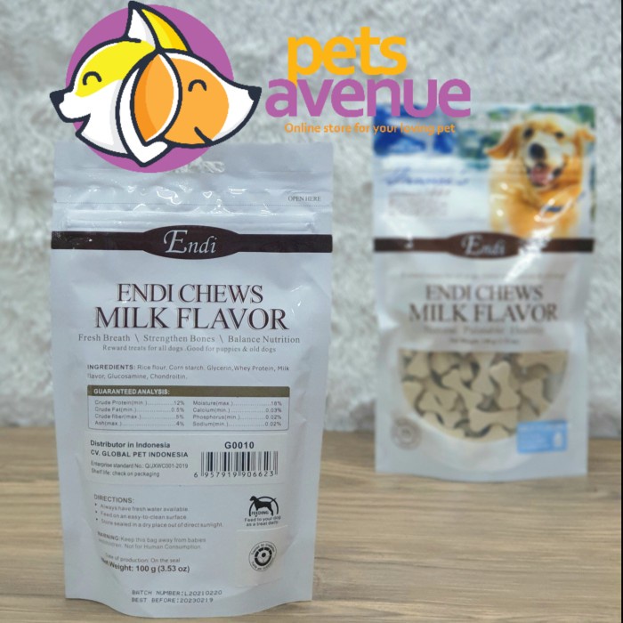 Jual snack gigitan dental anjing endi chews dental bones G0008-10-dog ...