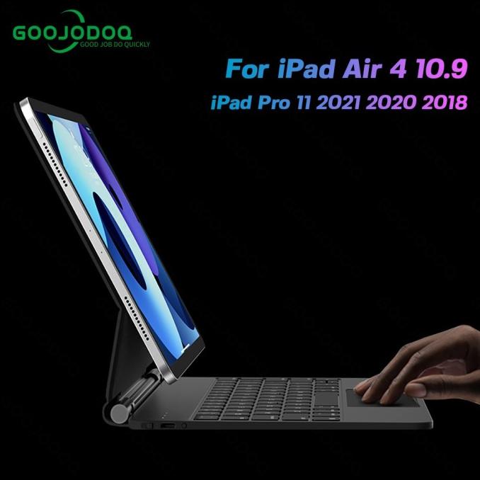 Jual Bagus GOOJODOQ Float Cantilever Keyboard Cover Magic Case For iPad ...