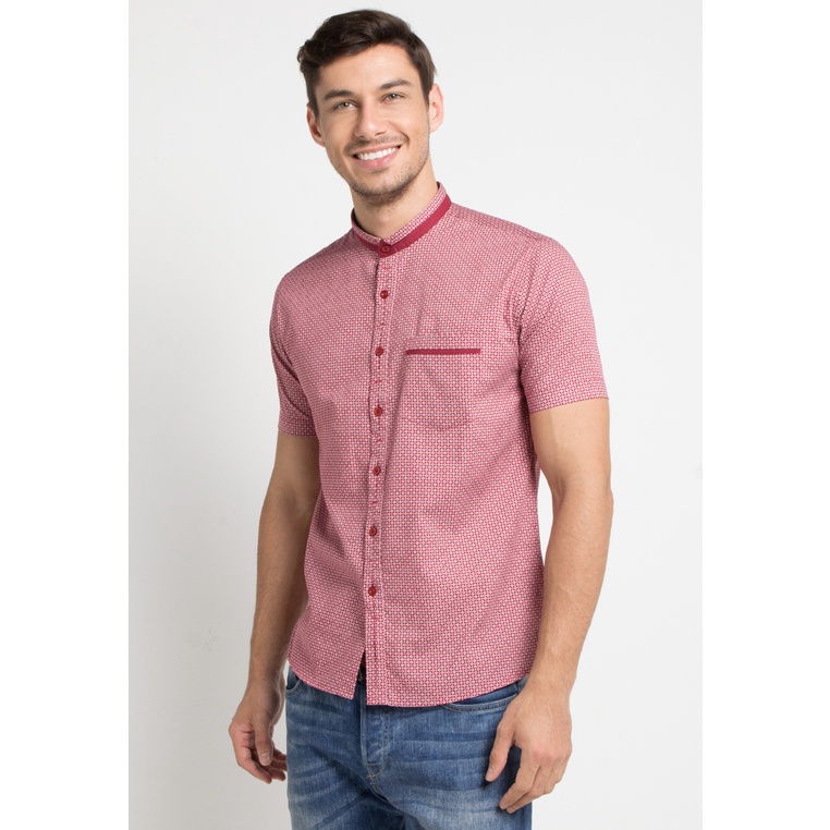 Jual Kemeja izzue Original Pria Baju lengan pendek desain full Branded ...