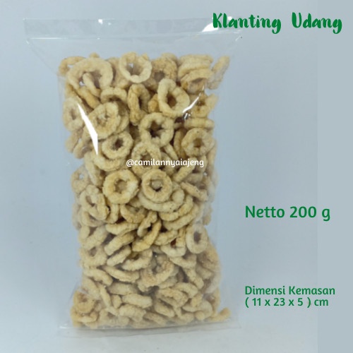 Jual Kelanting Klanting Udang Renyah Original Gurih Asin 250 G | Shopee ...
