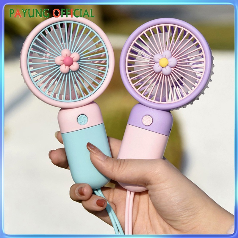 Jual Kipas mini genggam bunga kecil portabel dengan dudukan dasar ...