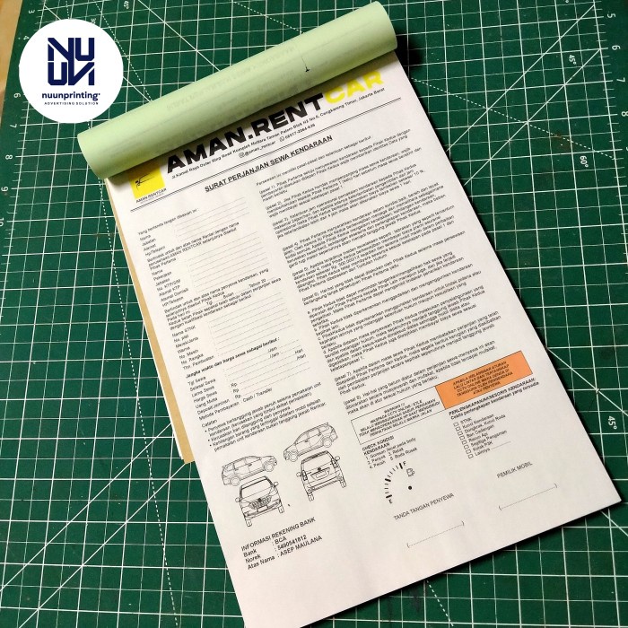 Jual Promo Nota Kwitansi Rental - Cetak Satuan | Shopee Indonesia