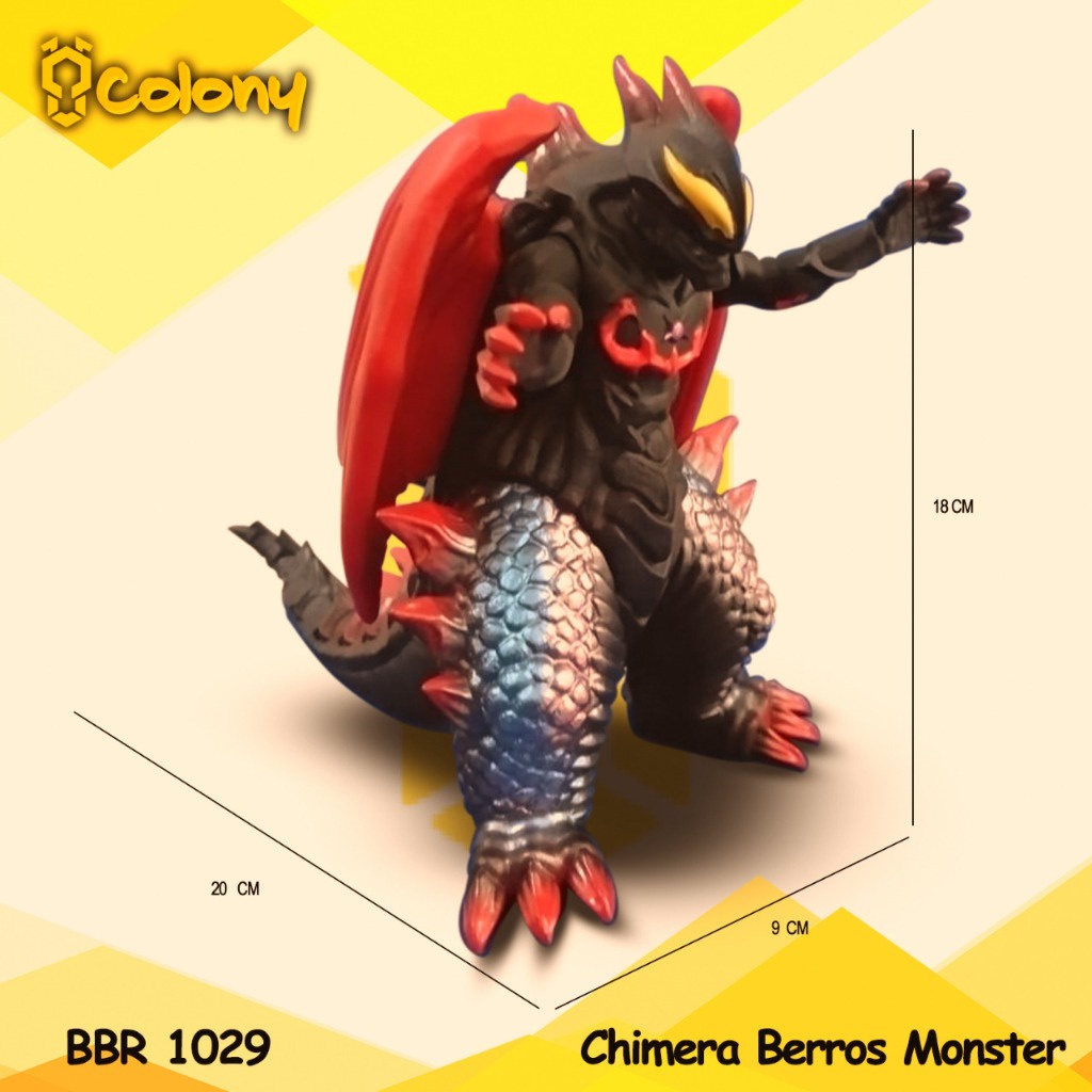 Jual BBR1029 Chimera Godzilla Godzila Gozila Gozilla Monster Ultraman ...