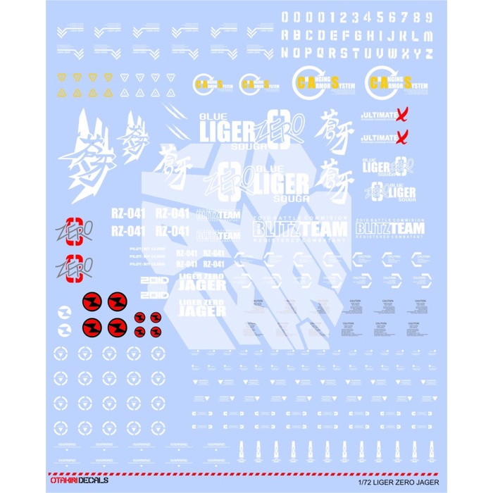 Jual Liger Zero Jager Pre Cut Decal Skala 1/72 Ready | Shopee Indonesia