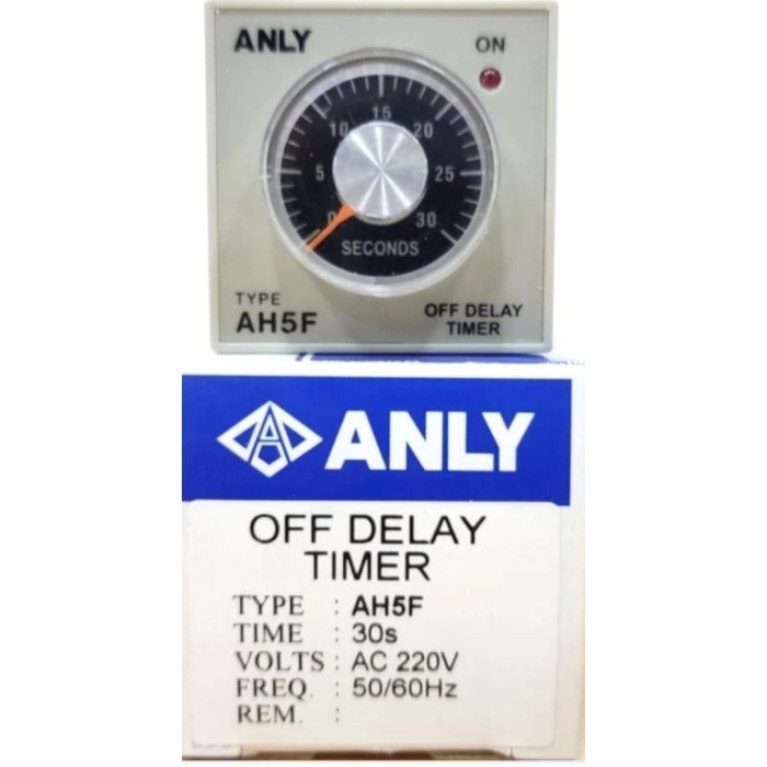 Jual Off Delay Timer Ah5F Anly 30S/220V ( Ori Taiwan ) | Shopee Indonesia