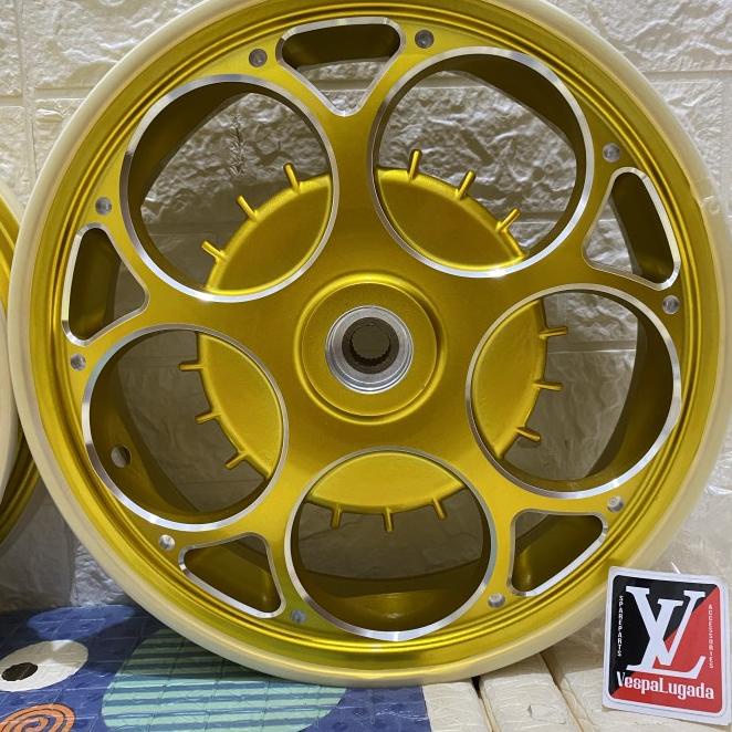 Jual Velg Cnc Vespa Model Marus - Gold | Shopee Indonesia
