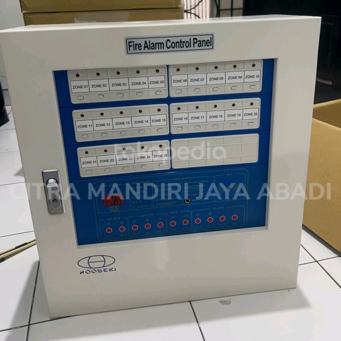 Jual [Promo] Master Control Panel Fire Alarm 25 Zone Hooseki Mcfa Panel Terlaris!!! | Shopee ...