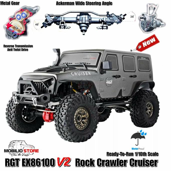 Jual RC RGT EX 86100 Rock Crawler Cruiser 1:10 Waterproof HSP 4x4 Off ...