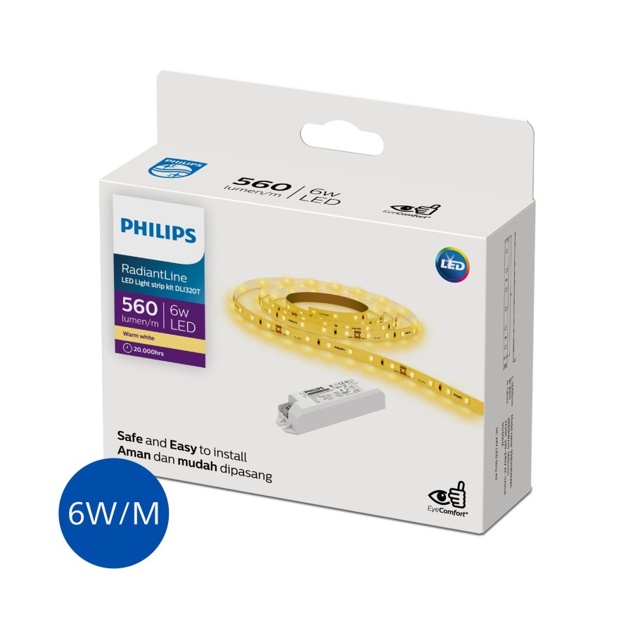 Jual Philips Lampu Radiantline LED Strip DLI320T 5M 6W 2700K 24V Kuning | Shopee Indonesia