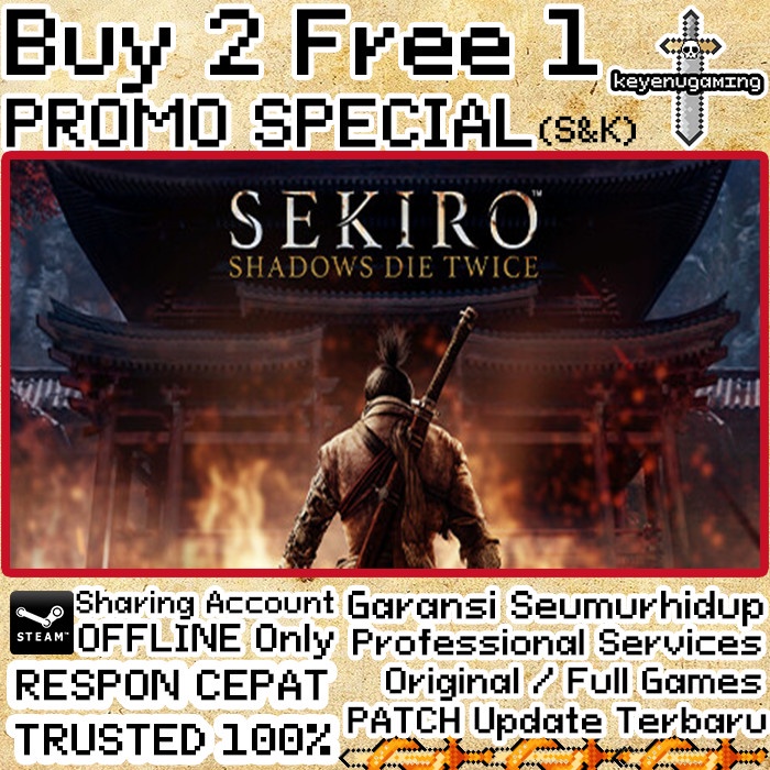 Jual Sekiro Shadows Die Twice GOTY Edition PC FULL DLC - Buy 2 Get 1 GAME | Shopee Indonesia