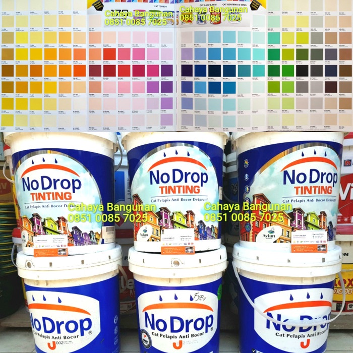 Jual Jual!! NODROP NO DROP Cat Waterproofing Tinting Warna 20Kg Pail Pel | Shopee Indonesia