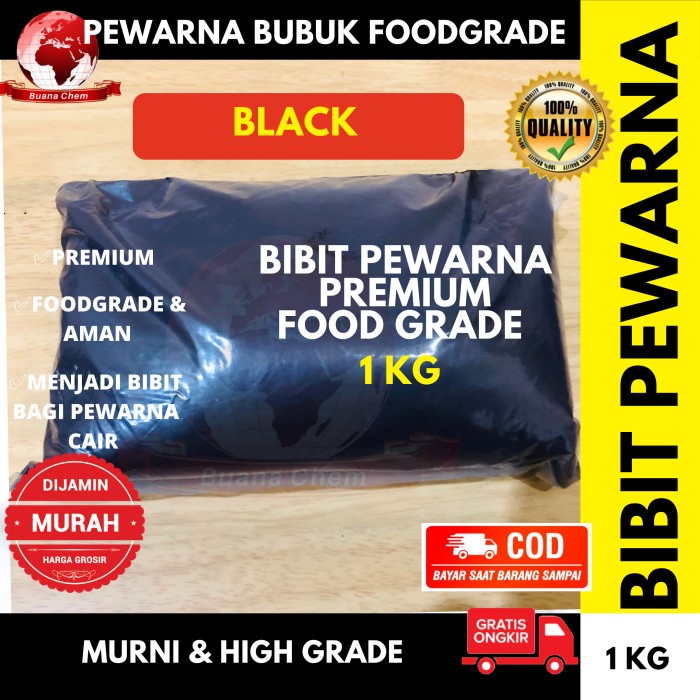Jual PEWARNA MAKANAN BUBUK HITAM / PEWARNA MAKANAN BLACK 1KG | Shopee ...