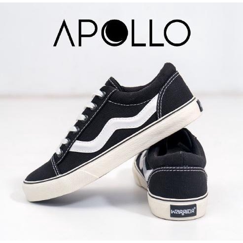 Jual Sepatu Warrior Apollo Black Sneakers Shoes Hitam Original ...