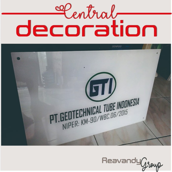 Jual Promo Plang Akrilik Papan Nama Toko, Perusahaan Dan Kantor Signage ...