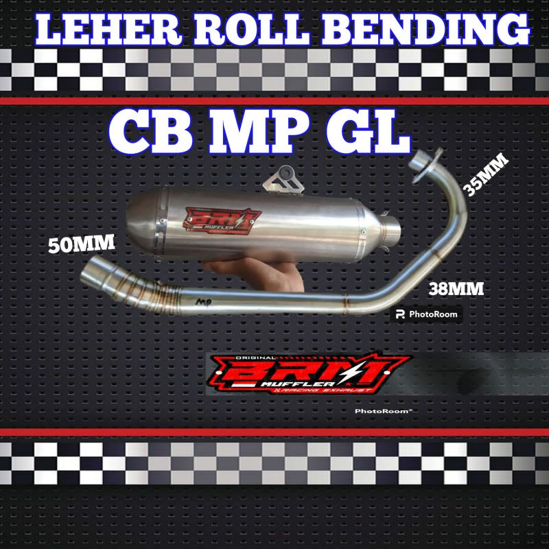 Jual Knalpot BMR KAPSUL CB MP GL leher roll bending CB MP GL dm 35-38-50 original brm racing ...