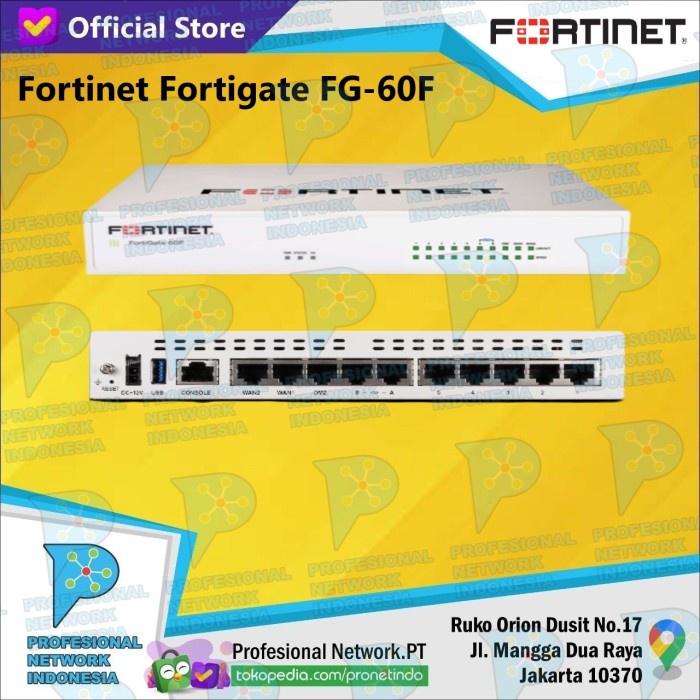 Jual Fortinet Fortigate FG-60F (UTM Bundle License 24x7 and NBD-RMA ...