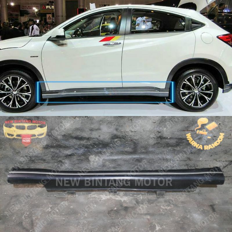 Jual Bodykit samping sideskirt kiri honda hrv mugen 2012 2018 original ...