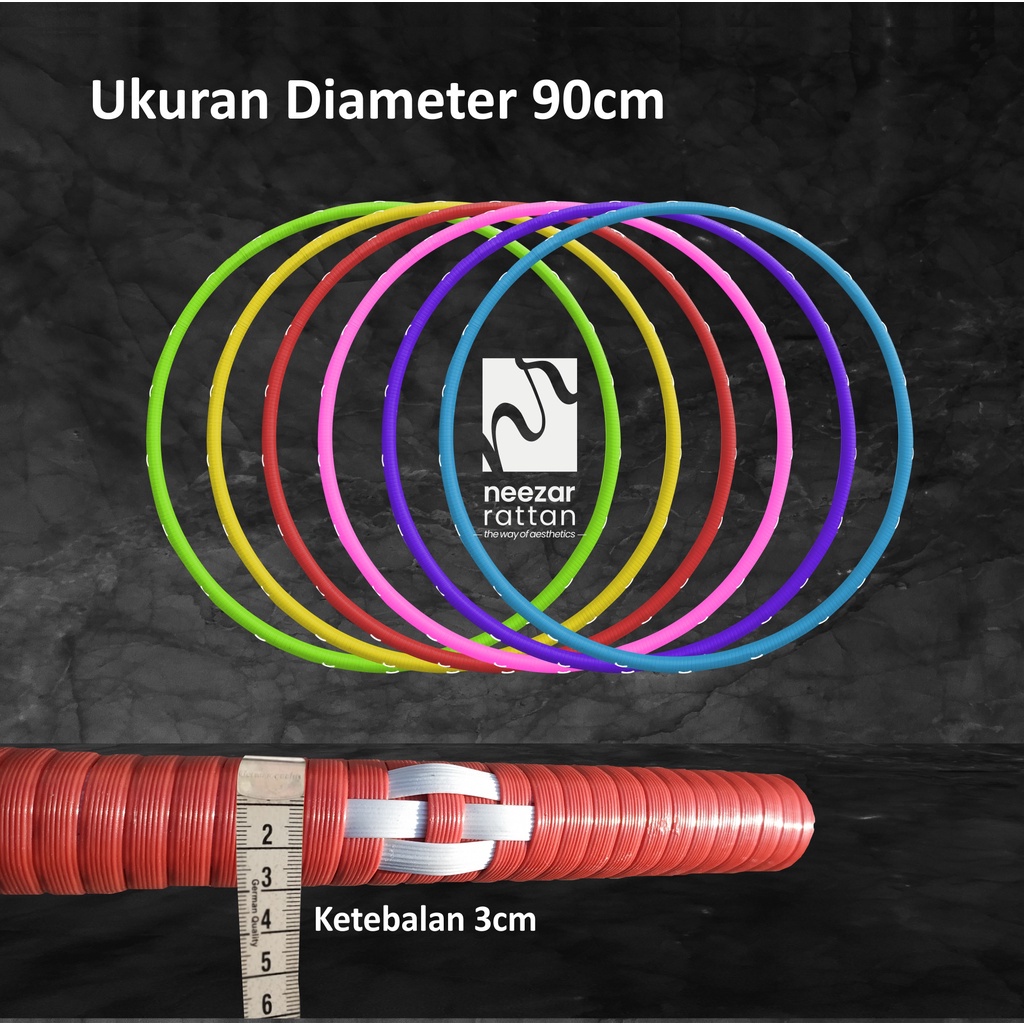Jual Hula Hoop Warna Dan Tanpa Warna / Hulahoop / Hulahop / Holahop Rotan 90 Cm | Shopee Indonesia
