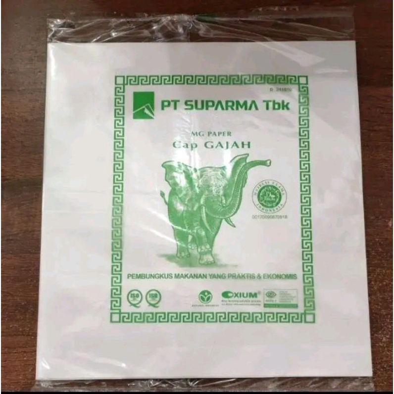 Jual Kertas Nasi KFC Putih Cap Gajah 100pcs Sertifikasi Halal | Shopee ...