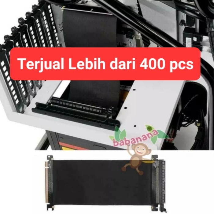 Jual PCIE VGA 16X RISER 24CM KABEL EXTENSION CABLE ORIGINAL TERBARU ...