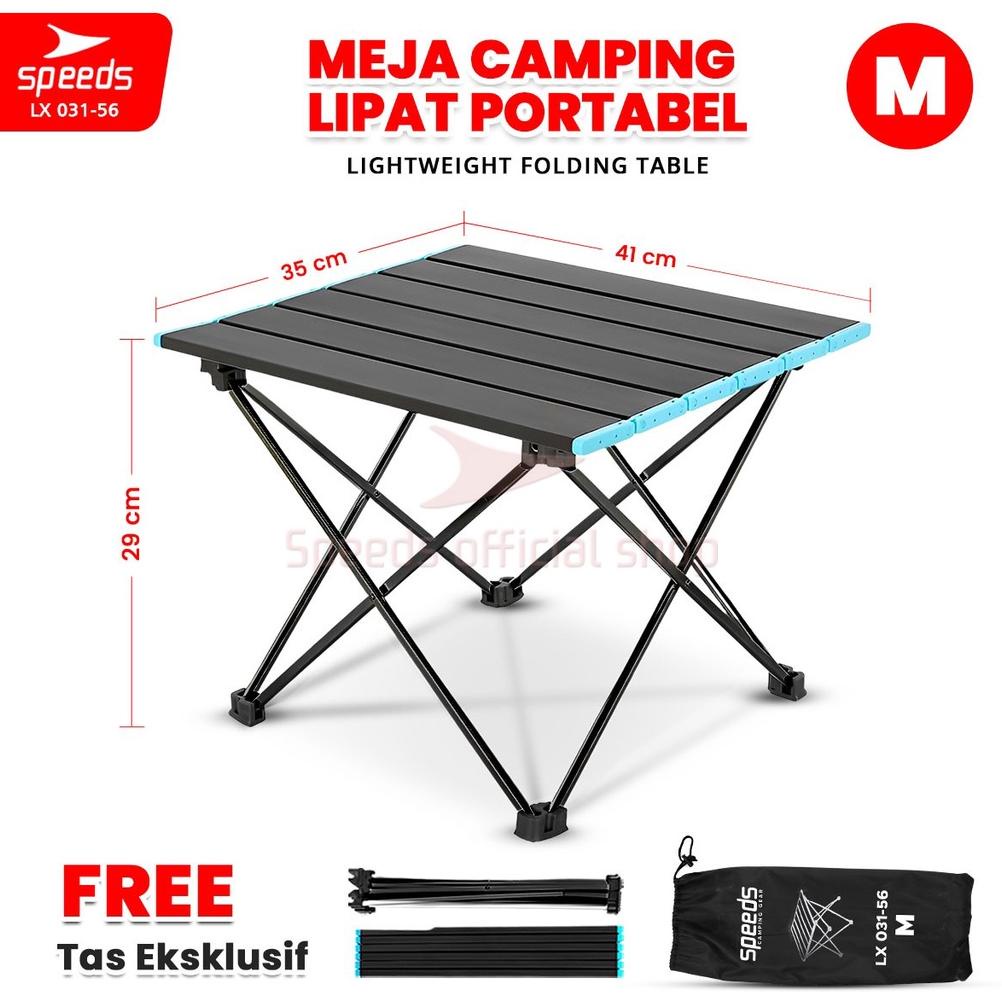Jual SPEEDS Meja Lipat Camping Indoor Outdoor Portabel Folding Table Aluminium 031-58 | Shopee ...
