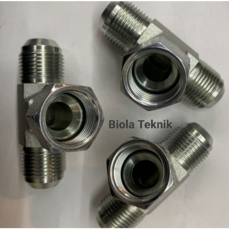 Jual TEE NEPPLE HIDROLIK 3/4 INCH JIC MALE-FEMALE | Shopee Indonesia