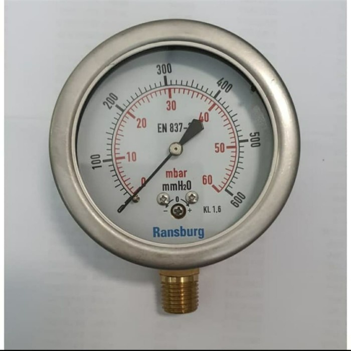 Jual New!! LOW PRESSURE GAUGE 2,5"-60 MBAR-RAKET RANSBURG | Shopee Indonesia
