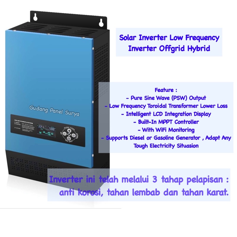 Jual Inverter Offgrid Hybrid 2KW 2000W 24V Solar Inverter Low Frequency ...