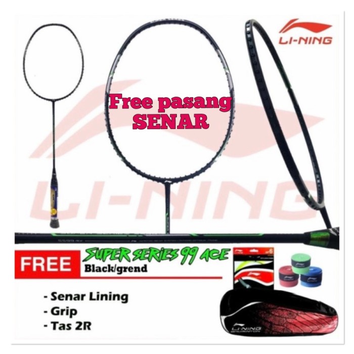 Jual Raket Badminton Lining Li Ning Super Series Ss 99 Ace Full Komplit ...