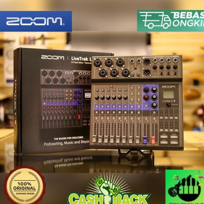 Jual ZOOM L-8 / L8 LIVETRAK 8-Track Mixer/Recorder | Shopee Indonesia