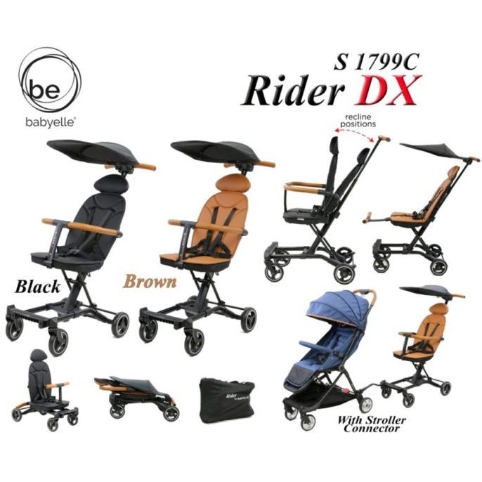 Jual BARANG TERLARIS STROLLER BABYELLE RIDER DX 1799C KANOPI ...