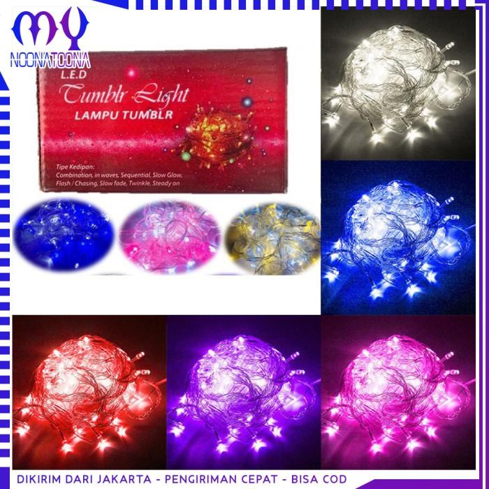 Jual Lampu Pohon Natal , Lampu Natal , Lampu Tumblr 10 Meter 50 LED ...