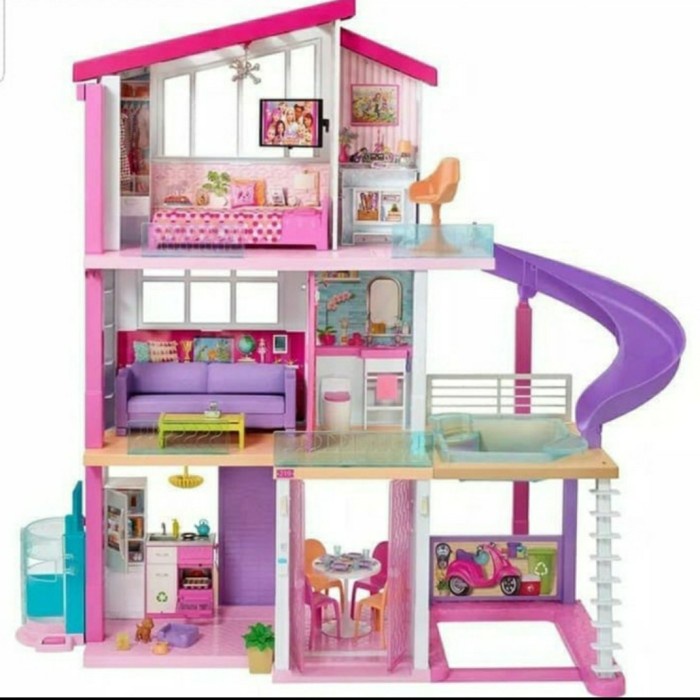 Jual Barbie dreamhouse 3 Floor Original/ Mainan Rumah Barbie Besar 3 ...