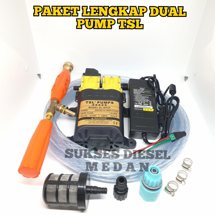 Jual PAKET LENGKAP Mesin Alat Cuci Mobil AC Motor Steam Mini DOUBLEPUMP ...