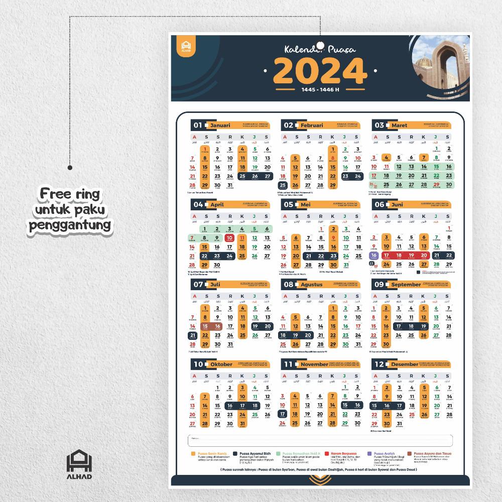 Jual [ZZR] KALENDER PUASA 2024 I KOMPLIT I UKURAN A3+ I A06 SHOPEE ...