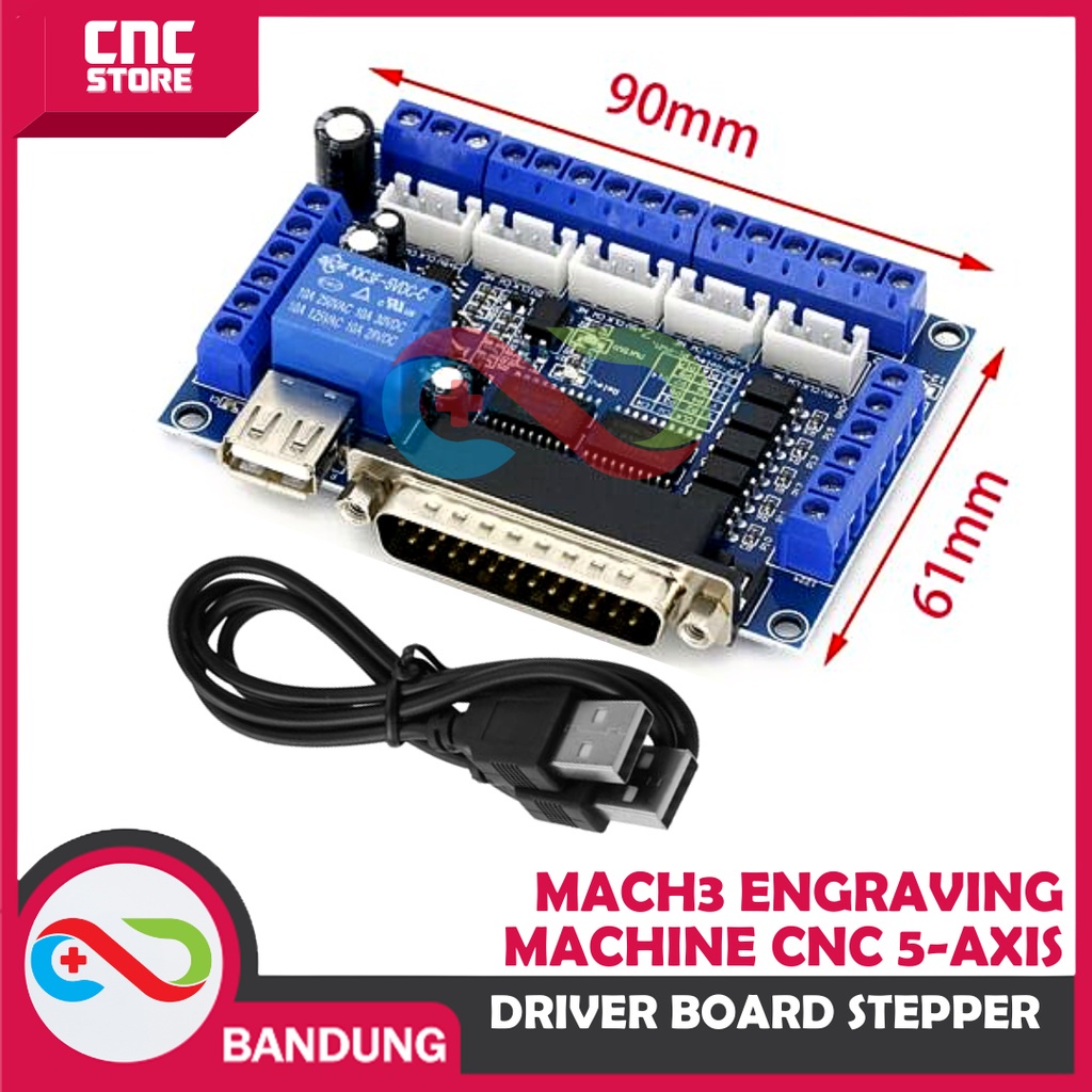 Jual MACH3 ENGRAVING MACHINE CNC 5-AXIS STEPPER MOTOR DRIVER BOARD ...