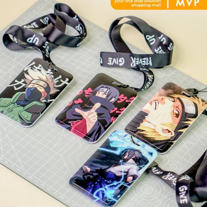 Jual ID Card Holder Name Tag Anime Lanyard Naruto Tempat Kartu Ukuran ...