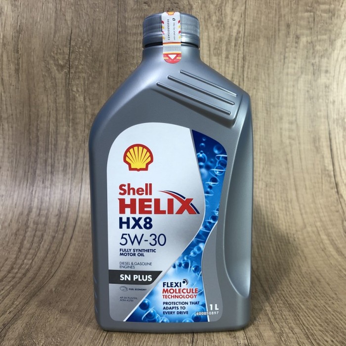 Jual Oli Mesin Shell Helix Hx8 5W-30 1 Liter -Oli Mobil Full Synthetic ...