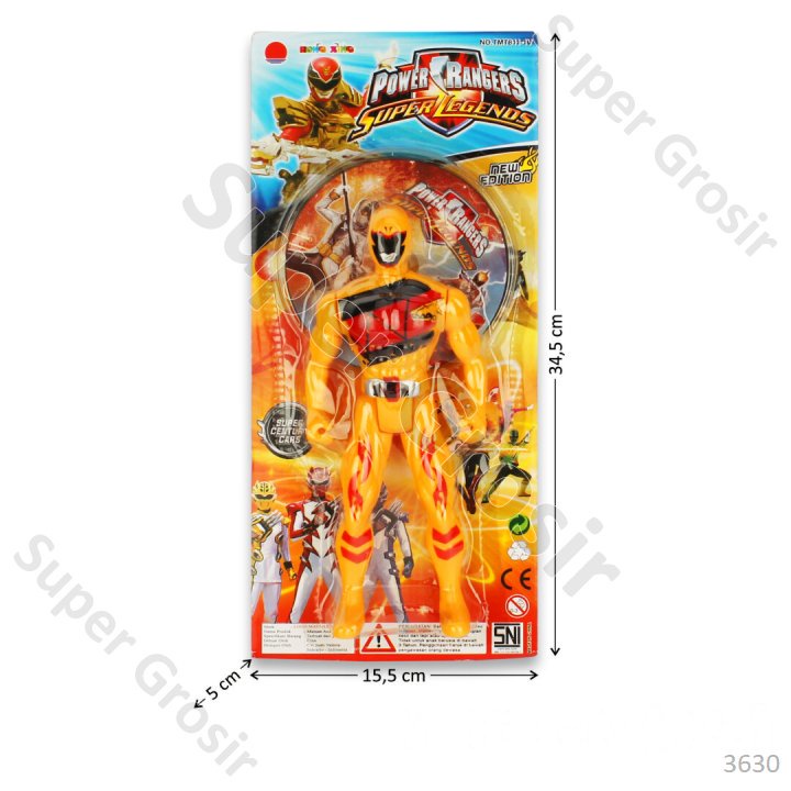 Jual Mainan Anak Figure Karakter Mirip Power Rangers 1 Pcs B/O Lampu ...