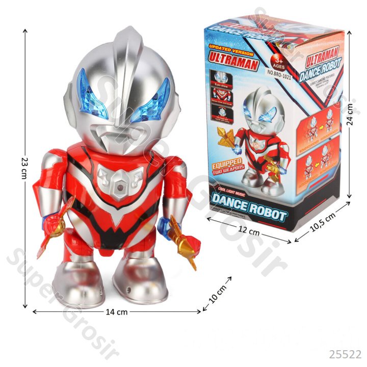 Jual Mainan Robot Dance Hero Mirip Ultraman B/O Dance Lagu Anak Lampu ...
