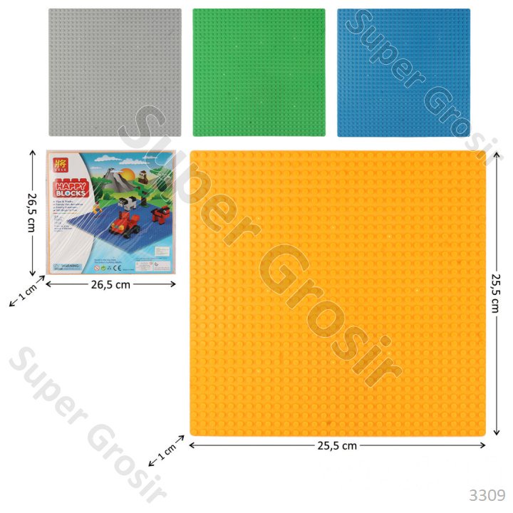 Jual Papan Alas Block Mini Happy Blocks | Shopee Indonesia
